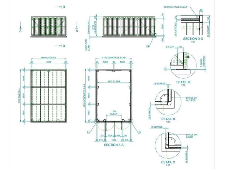 Sedum Roof Bin Store - Bollard Street