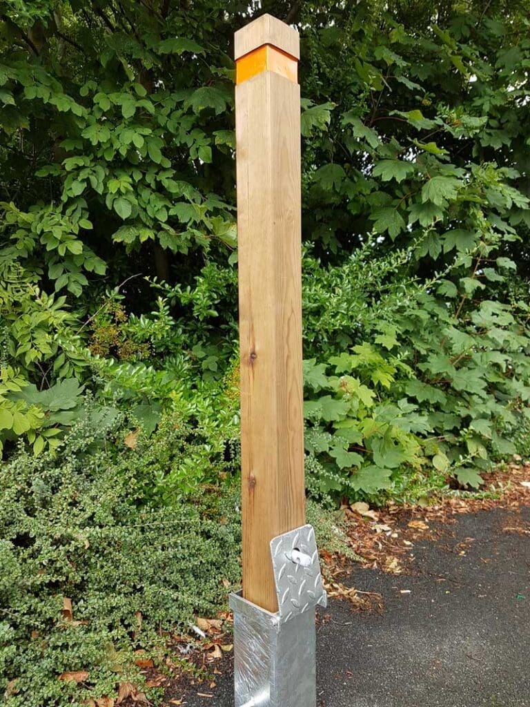 Customizable Removable Timber Bollards | Bollard Street