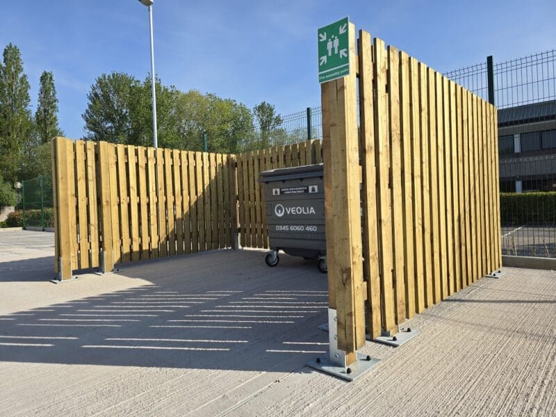 Durable Softwood Bin Store for Outdoor Storage | Bollard Street